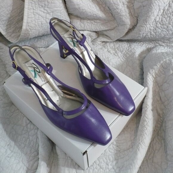 Ros Hommerson | Shoes | New Without Boxros Hommerson Purple Sling Backs ...